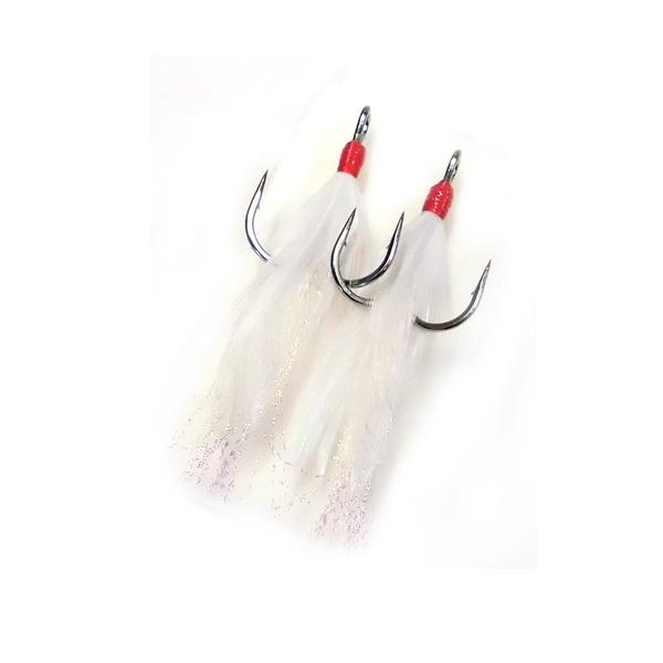 Gamakatsu/ガマカツTREBLE RB MH/トレブルRBミディアムヘビーFT/フェザー　＃2〜8◆入り数：２ケ入◆サイズ：＃2、＃3、＃4、＃5、＃6、#7、#8★トレブルRB-MHを使用。抜群のフッキング性能と耐久性を実現。★シ...