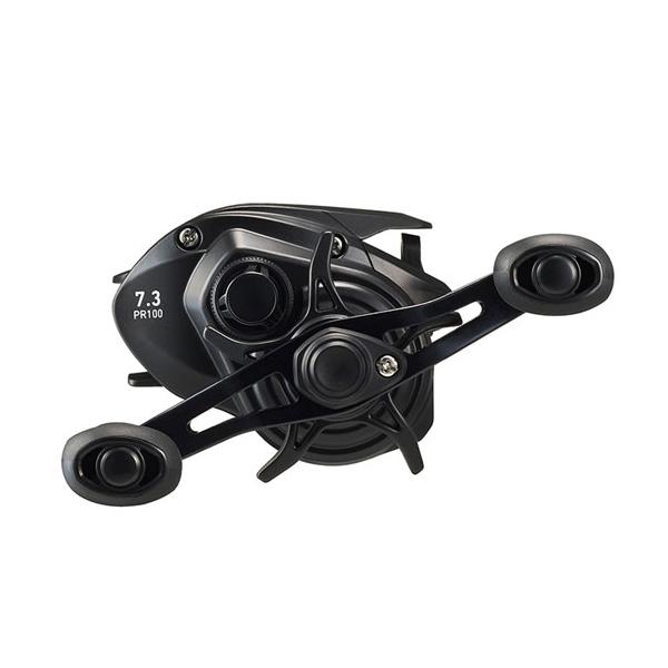 ダイワPR　100H/100HL　ベイトリール◆巻取り長さ：73◆ギア比：7.3◆自重：190g◆最大ドラグ力：5kg◆スプール寸法：径32/幅26mm◆ハンドル長さ：90mm★入門〜中級者用ベイトリールの決定版。バスだけでなくソルト使用時...