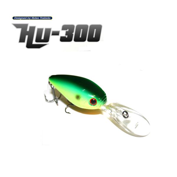 HIDEUP/ハイドアップHU-300/クランクベイト◆サイズ：90mm◆ウェイト：6g◆潜行深度：3m ●重心移動機構をもち、強風や大荒れの天候を意にも介さない、徹底した飛距離重視のボディーデザイン●ウィード回避を考慮し浮力を高く設定●止...