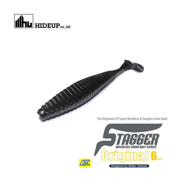 HIDEUP/ハイドアップ　スタッガーオリジナル　6inch　Feco対応◆入り数：5本★スタッガーシリーズ中、真のオールラウンダーといえるのがこのオリジナルモデルである。ビッグレイクからリザーバー、スモールポンド、リバーなどフィールドを問...