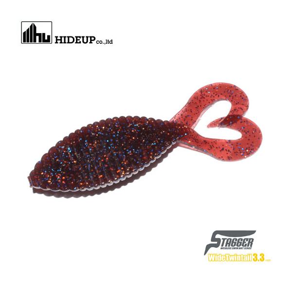 HIDEUP/ハイドアップSTAGGER WIDE TWIN TAIL/スタッガーワイドツインテール　3.3inch◆サイズ：3.3インチ◆入り数：5本★スタッガーワイドがギルをイミテートしてるなら、スタッガーワイドツインテールはギル、ザリ...