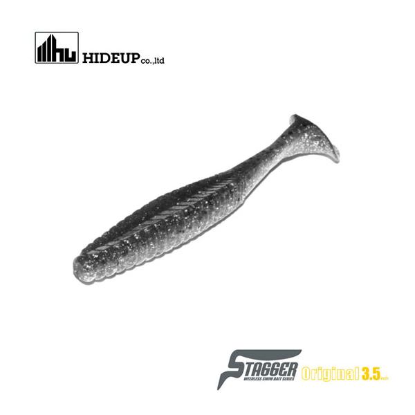 HIDEUP/ハイドアップスタッガーオリジナル 3.5inch◆サイズ：3.5インチ◆入り数：8本入★フィネス的なサイズです。ノーシンカーではスピニングタックルでに使用がメインですがベイトタックルでも十分キャストできる重さを持っています。ノ...
