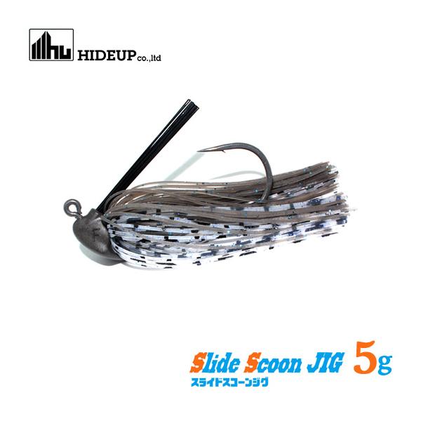 HIDEUP/ハイドアップHU SLIDE SCOON JIG/スライドスコーンジグ　5g◆フックサイズ：4/0◆Feco対応★巻いて使うラバージグの中でも特に根掛かりにくく、ソフトタッチで躱してくれる代わりの効かないジグ。従来のスライドフ...