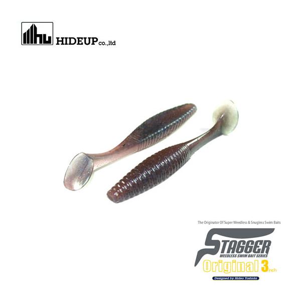 HIDEUP/ハイドアップSTAGGER/スタッガーオリジナル　ソルトカラー◆サイズ：3インチ◆入り数：10本★元祖スナッグレススイムベイトから信頼＋実績、その性能 スタッガーシリーズ中、真のオールラウンダーといえるのがこのオリジナルモデル...
