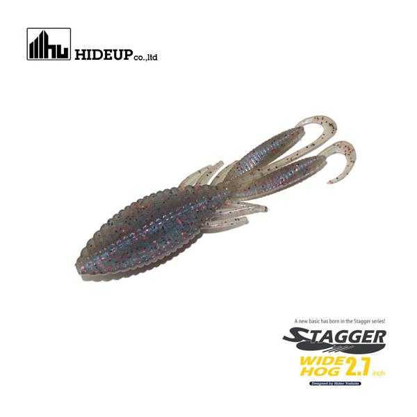 HIDEUP/ハイドアップ　　　STAGGER WIDE TWIN TAIL/スタッガーワイドホグ Feco　2.7inch　◆入り数：6本★スタッガーシリーズにもう一つのベーシックが誕生！