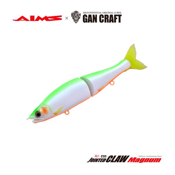 GAN CRAFT/ガンクラフトジョインテッドクローマグナム　AIMS×GANCRAFT　ソルト対応カスタム◆サイズ：230mm◆タイプ：フローティング(104g)、シンキング(110g)※海水対応のため通常のバスカラーよりも重めの設定です...