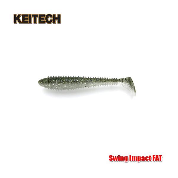 KEITECH/ケイテックSwingImpactFAT/スイングインパクトファット◆サイズ：4.3inch◆入り数：6本◆天然イカフレーバー配合★日本のみならず本場アメリカでも人気のシャッドテールワーム！ワイドなスイングアクション、最強の水...