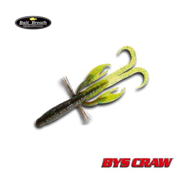 Bait Breath/ベイトブレスBYS CRAW/バイズクロー◆サイズ：4.5インチ◆入数：6本入★10年以上使われ続け今もなお多くのアングラーの信頼と実績を得ているバイズクロー。清水盛三とベイトブレスの渾身のキングオブクロー。