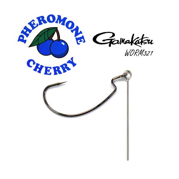 GOOBER/グゥーバー　CHERRY RIG　PHEROMONE CHERRY　BLUE/チェリーリグ　フェロモンチェリー　ブルー◆サイズ：＃1・#1/0・#2/0・#3/0・#4/0・#5/0◆入り数：3本（#4/0・#5/0は2本入り...