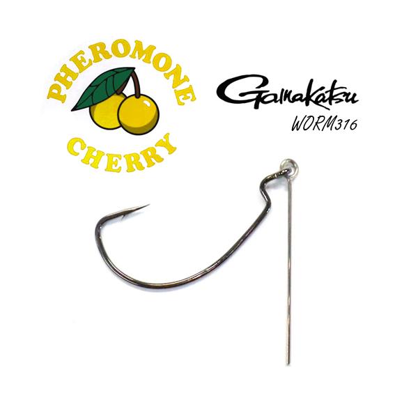 GOOBER/グゥーバー　CHERRY RIG　PHEROMONE CHERRY　YELLOW/チェリーリグ　フェロモンチェリー　イエロー◆サイズ：＃1・#1/0・#2/0・#3/0・#4/0・#5/0・＃6/0◆入り数：3本（#4/0・#...