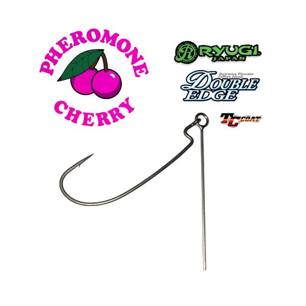GOOBER/グゥーバーCHERRY RIG　PHEROMONE CHERRY　LIMITED/チェリーリグ　フェロモンチェリー　ピンク◆サイズ：＃1・#1/0・#2/0・＃3/0・＃4/0◆入り数：3本◆リューギ/ダブルエッジ使用★全国各...