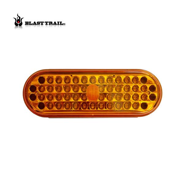BLAST TRAIL/ブラストトレイルオーバル型LEDランプ◆Color：オレンジ◆本体Length：約縦57、横164、奥行29mm◆コードLength：約380mm/各★オーバル型のLEDテールランプです。裏側から配線が3本出ています...