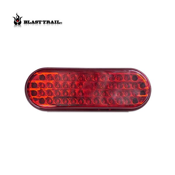 BLAST TRAIL/ブラストトレイルオーバル型LEDランプ◆Color：レッド◆本体Length：約縦57、横164、奥行29mm◆コードLength：約380mm/各◆配線：レッド（ウィンカー）、白（アース）、茶色（使用しない）★オー...