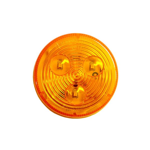 ラウンド型LEDランプ　オレンジ 12V用 （グロメット無し）［品番 MCL57AB］トレーラーの後方などに使用します。本商品はランプ本体のみす。※接続には2ピンワイヤー（品番：A46PB）とラウンド型LEDランプのゴム（品番：48092）...