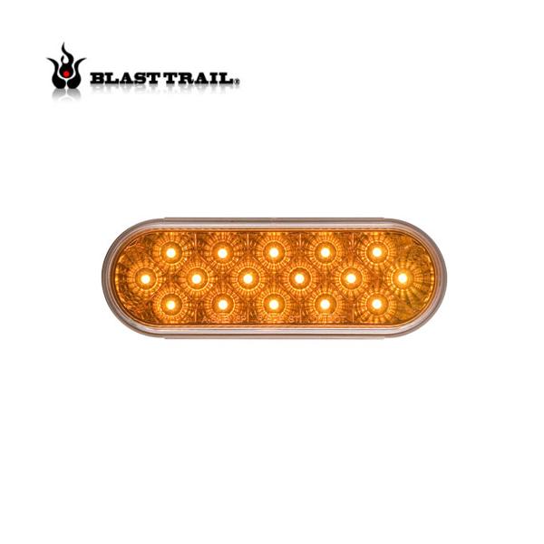 BLASTTRAIL/ブラストトレイルmiro-flex　オーバル型LEDランプ/オレンジ【品番 STL22CAB】◆Voltage:12V★クリスタル風なデザインがクールなLEDランプトレーラーのカスタムのオススメ　12V仕様※本製品はラ...