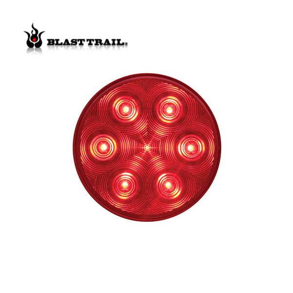 OPTRONICS (オプトロニクス)　4インチ　ラウンド型LED　レッド【品番 STL13RB】◆Voltage:12V★幅4インチ規格の大型のラウンド型LEDランプです。カーゴトレーラーの灯火としてオススメです。　接続には、A46PBワ...