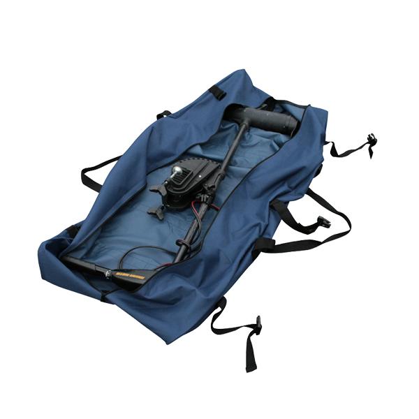 エレキキャリーバッグハンドコン、フットコンエレキの持ち運び・収納用のエレキBAGです。レンタルボートアングラーに特にオススメで、車内の汚れを大幅に軽減できます。BAGセンターに大きく開くファスナーがついており、出し入れも容易です。3か所のバ...
