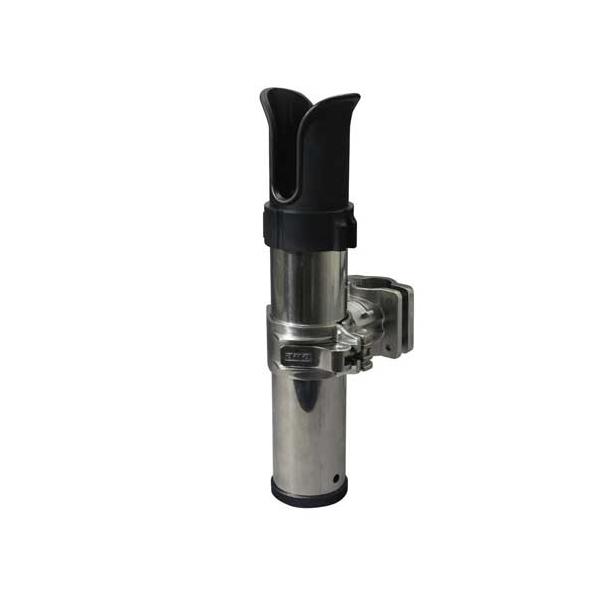 BMO JAPANSUSロッドホルダー（パイプクランプソケット）製品仕様SUSロッドホルダー（パイプクランプソケット）■材質：ステンレス/樹脂　■付属ベース：パイプクランプソケット　■取付可能パイプ径：22〜25mm（無段階調節可能）　■ホ...