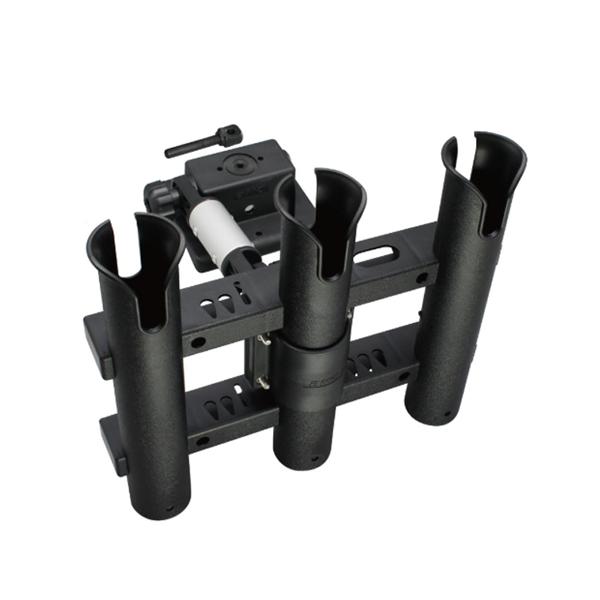 BMOジャパン　IF3連ロッドホルダー （一体型）ブラック■ロッドホルダーサイズ（WxH）（mm）:320 x 275■ロッドホルダー内径（mm）:Φ45■ロッドホルダー外径（mm）:Φ50■付属ベース:IFベース★インフレータブルボート用...