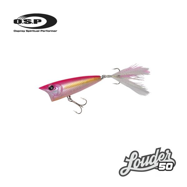 OSP/オーエスピーLOUDER/ラウダー◆サイズ：50mm◆重さ：4.7g◆タイプ：フローティング★「ポッパーの役割をフルスペックで表現」LOUDER誕生！例えばペンシルベイトではアピール不足な時。広範囲にディープまで、さらにカバーの中に...