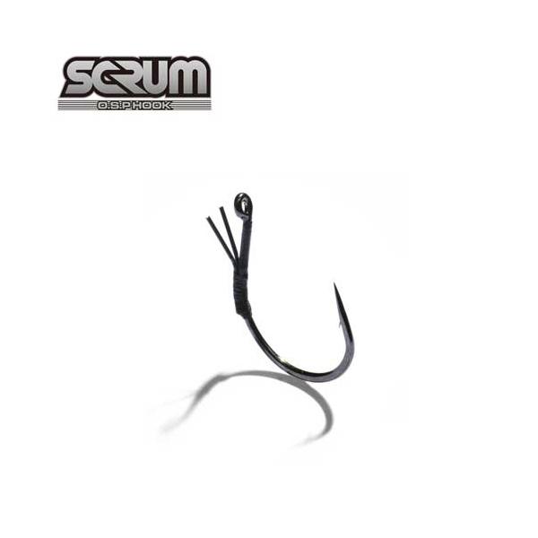 カバーネコリグ用フック　SCRUM/スクラム●サイズ：#2、#1、#1/0、#2/0●入り数：#2(5本入り)、#1(5本入り)、#1/0(4本入り)、#2/0(4本入り)カバーネコリグのスタンダードフックO.S.P HOOK SCRUM(...