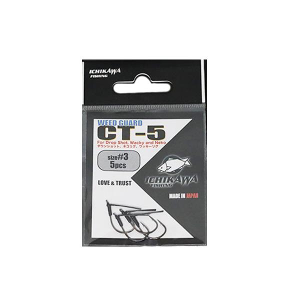 イチカワフィッシング/ICHIKAWA FISHINGCT-5　ウィードガード付き　マスバリ◆サイズ：＃1/＃2/＃3/＃4★100%日本製　ダウンショットやネコリグに最適なマスバリ系フック。貫通性の高い“マジックコーティング”採用。カバー...
