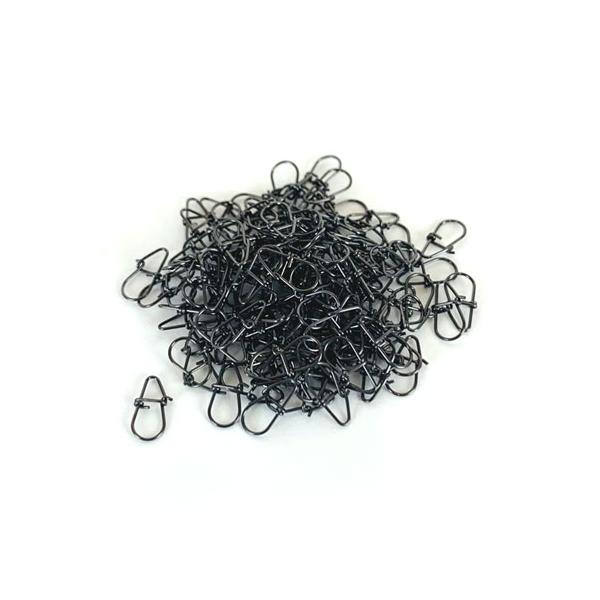 BACKLASHオリジナル（国産）スーパースプリングワイドスナップ for エリア＃ニュートラルブラック■入り数：8個■サイズ(縦mm/横mm)：・＃000（6.5mm/3.2mm）・＃00（7.5mm/3.6mm）■破断強度：・＃000・...