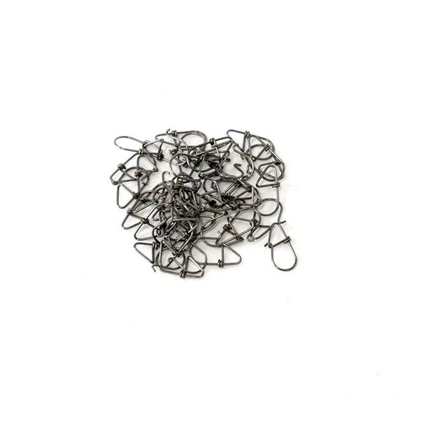 BACKLASHオリジナル（国産）スーパースプリング マイクロ スナップ for エリア＃ニュートラルブラック■入り数：15個■サイズ(縦mm/横mm)：・＃0000（5.6mm/2.8mm）・＃00000（5.2mm/2.4mm）■破断強...