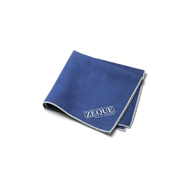 ゼクー　クロス　AS-040　■カラー：ネイビー■サイズ：30 x 30 cm付属クロスよりも高級な生地を使用した大きな厚手のメガネクロス。付属クロスの4倍サイズに相当する大きさで、水分や油分の吸収性が高いスエード調の機能素材を採用。超極細...