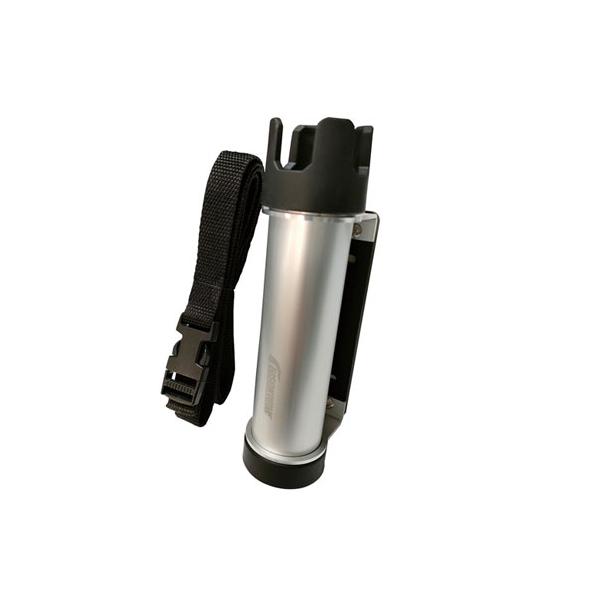 バイソンウェーブフローターロッドホルダー　タイプ1　【FG-004-1】◆入数：1本◆対応モデル：全機種対応（フローター）◆素材：KPプレート（樹脂）・硬質ゴム・アルミニウム★バックル式ベルトで緩みにくく、しっかり固定できる縦型ロッドホルダ...