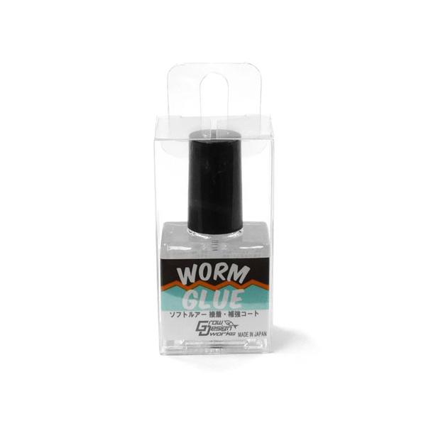 Grow Design works/グローデザインワークス　WORM GLUE/ワームグルーソフトベイト用補修材◆容量：10ml◆成分：合成樹脂有機溶剤◆用途：ソフトルアー（ワーム）の接着、補強コート★適度な速乾性でフィールドでの補修も可能...