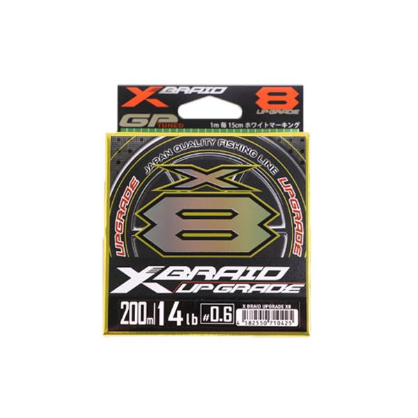 YGK/よつあみXBRAID UPGRADE X8/エックスブレイド アップグレードX8◆カラー：グリーン　1m毎15cmホワイトマーク◆素材：ポリエチレン（比重0.98）★世界最高糸質アップグレード受け継がれた血統、木魂するスピリット O...