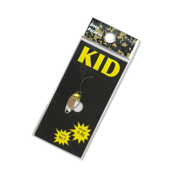 ディープパラドックスキッド◆サイズ：0.8g叩きアクションは、攻撃範囲の狭いトラウトにスイッチを入れることができます。フックサイズを上げれば早い速度域でのアプローチが可能になり、リング・フックのサイズを下げれば振り数が上がり、デッドスローリ...