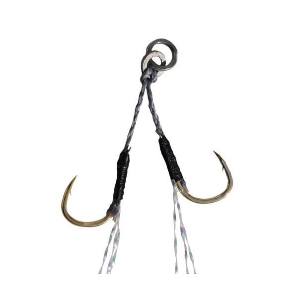 ルーディーズ/RUDIE'S魚子フック◆サイズ：LONG◆入数：2◆フックサイズ：＃3★魚子シリーズの代替えフックに最適のサイズ！スプリットリングも標準搭載なので新しく購入の必要もなく、すぐに交換・使用OK。ティンセル付きのフックが鮮やかに...