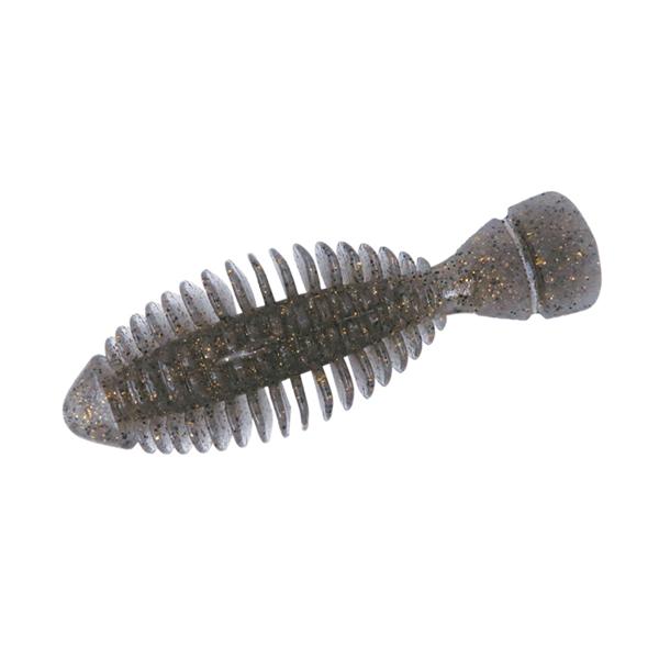 ボトムアップギミー　4.5inch◆Length：4.5インチ◆Count：4本入り★リブの一枚一枚がしっかり水を掴むために導き出した、最適な間隔と形状。フォール中はボディサイドをヒレのように細かく震わせ、強めに引くと瞬間的にしぼんで形状変...