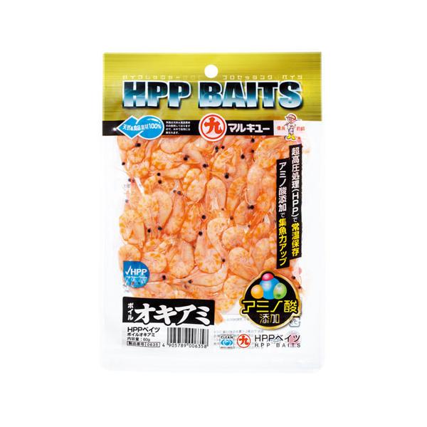 ECOGEAR MARUKYU/エコギア　マルキュー　HPP BAITS ボイルオキアミ　■内容量：60g生やボイルした素材に超高圧処理（HPP）を施し、フレッシュな状態で常温保存を可能にした、革命的くわせエサです。さらに、“ うまみ”の元...