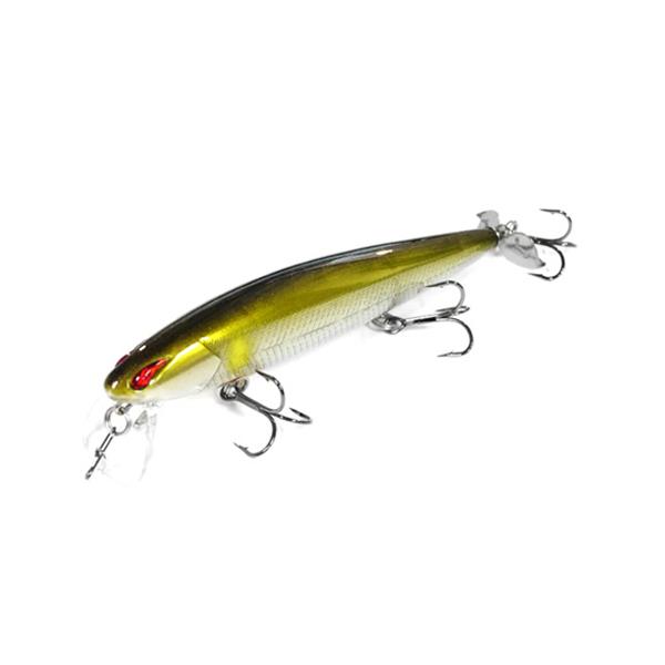 NORIES/ノリーズ　LAYDOWN MINNOW/レイダウンミノー　WAKE PROP PLUS/ウェイクプロッププラス◆Type:Floating/Rattle◆Depth:Surface◆Length:112mm◆Weight:14...