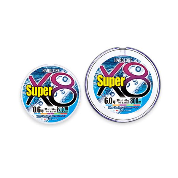 デュエルハードコア スーパー X8 200m 5C◆サイズ：200m◆カラー：5色マーキング◆ライン比重：0.97★撥水性が高い為、水をはじきやすくストレスのない操作性を実現！「H.I.P.製法」×「特殊コーティング」により、通常PEと比較...