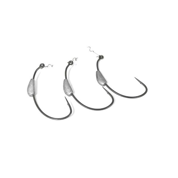 Ryugi/リューギHEAVY WEIGHTED PIERCE /ヘビーウェイテッドピアス　TCコート◆フックサイズ：3/0(1.8g)　4/0(2.7g)　5/0(3.5g)　5/0+(3.5g)◆入り数：3本★ピアスフックにウェイトを持...