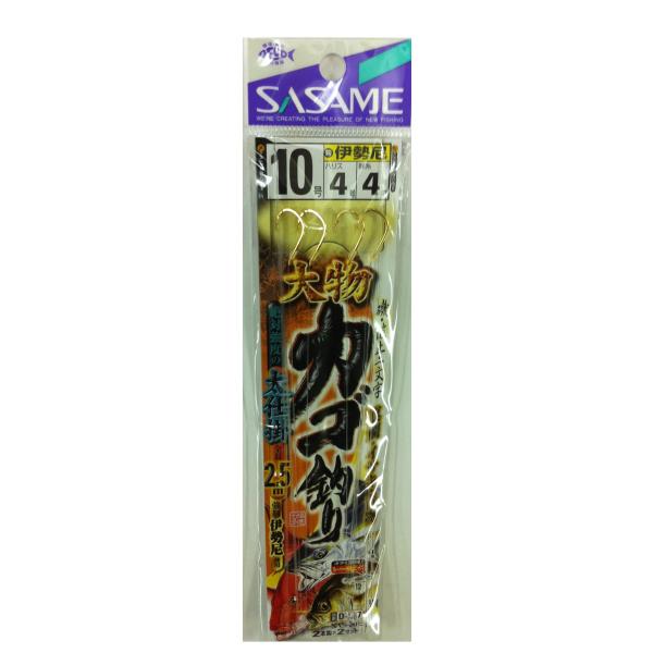 真鯛やイサキ、青物等を本格的に狙えるカゴ釣り専用仕掛。<hr>全長：2.5m<hr>仕様：2本鈎×2セット<hr>鈎、パーツ：伊勢尼（金）スーパー回転ビーズ<hr>号数：10<hr&gt...