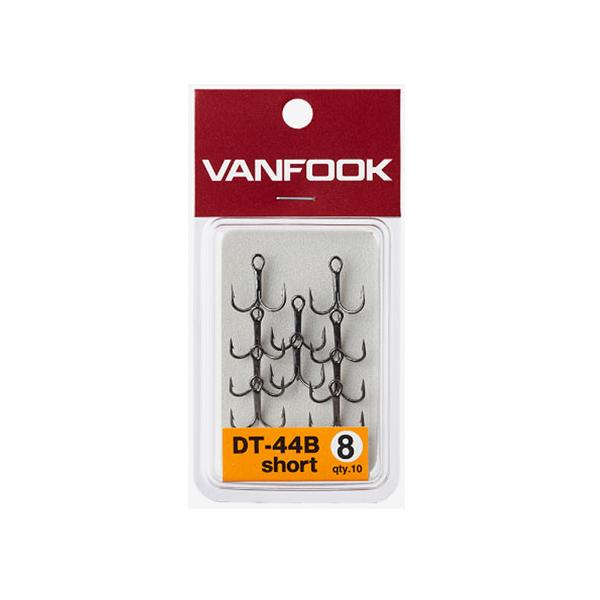 VAN FOOK/ヴァンフック　Treble Hook Short shank Medium/トレブルフック・ショートシャンク ミディアム ■カラー：NSブラック■入り数：10(#10,#8,#6)、8(#4,#2)★クセの少ないラウンドベ...