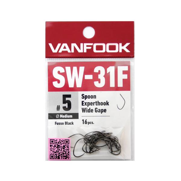 ヴァンフックスプーンエキスパートフック　ワイドゲイプ　SW-31F　ミディアムワイヤー◆入数：16本★ルアー・釣法を選ばない、クセがなく誰にでもフィットする、そんなSPシリーズのコンセプトを受け継いで生まれたワイドゲイプフックが「SW-21...