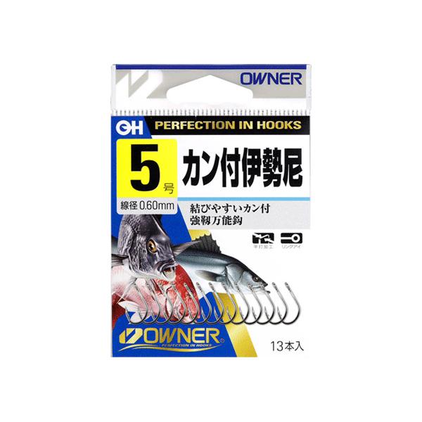 オーナー10188　OH カン付伊勢尼 （ヒネリなし）■品 番：10188（90188）■形 態：バラ■号 数：5/6/7/8/9/10/11/12万能鈎でアイゴ・チヌ・グレ、淡水の鯉に最適。