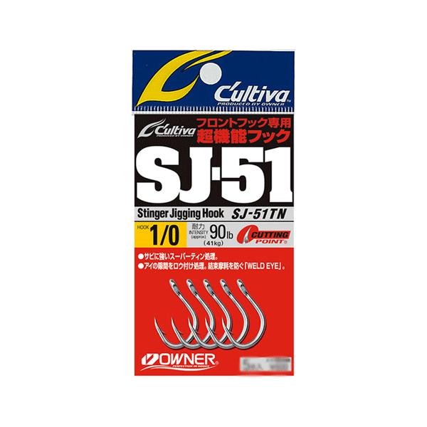 オーナーSJ-51TN　スティンガージギングフック　11/0■品 番：11648■形 態：ルアー用フック■号数：11/0シングルフックの泣き所でもある「スっぽ抜け」を防ぐ強靭な青物迎撃シングルフックダイビングペンシルやポッパーなどでシングル...