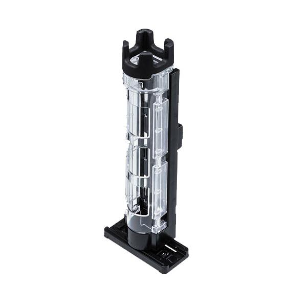 MEIHO/メイホー ロッドスタンド ワンチタッチタイプ/BM-250ライト◆サイズ50×54×283mm(台座幅100mm)◆素材スタンド：本体、カバー、フットレスト　ポリカーボネート樹脂◆キャップ：エラストマ―樹脂◆アタッチメント：PO...