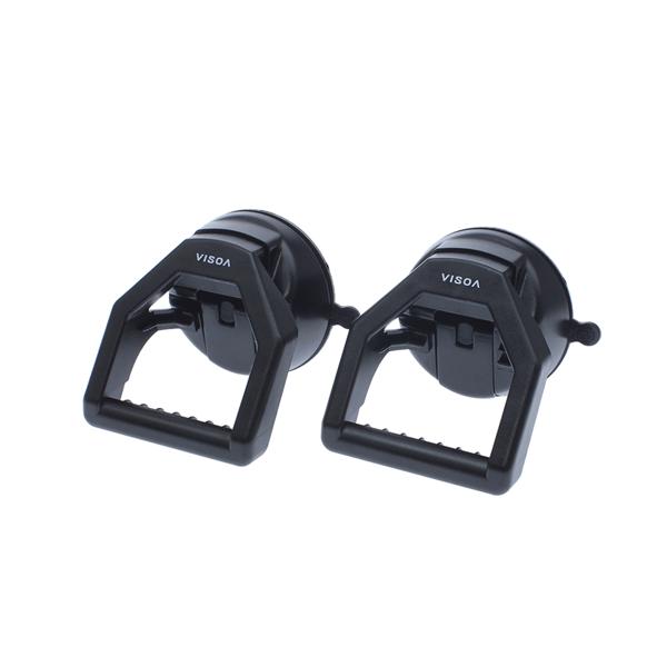 YAC/ヤックVISOA　BAR MOUNT U-A14/バーマウント　マルチバー用吸盤◆COLOR：Black★アシストグリップがなくても車内用バーの取り付けを可能にする吸盤式のブラケット。車内用バーを引っ掛けるだけ。特殊ゲル吸盤で、レバ...