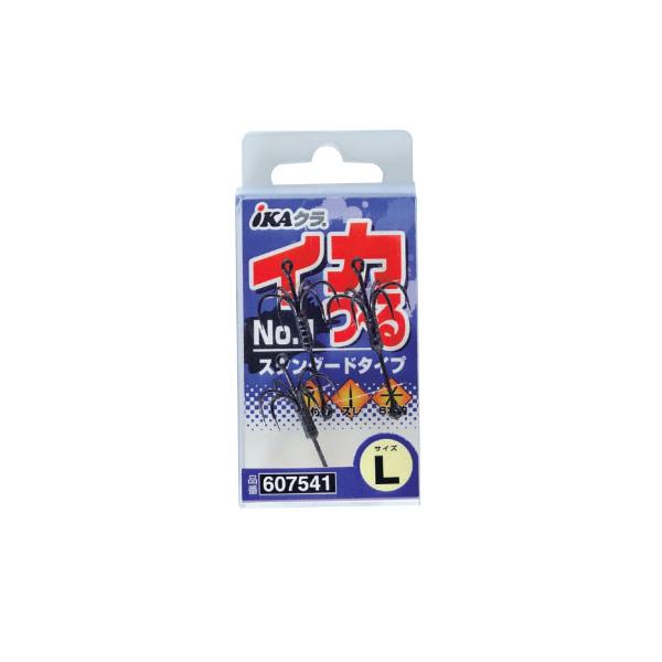 カツイチ　iKAクライカつ〜る　No.1◆サイズ/入数：S/4　M/4　L/3　LL/3　3L/3◆カラー：黒★オーソドックスなイカ用6本錨
