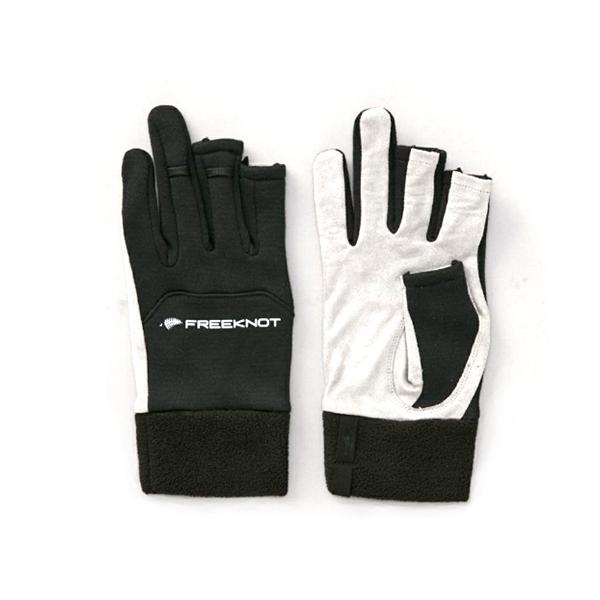 フリーノット　フォーオン　シープバックグローブ　3本カット　Y4622■カラー：ブラック■手囲いサイズ：M/23-24cm・L/25-26cm■素材：ポリエステル100％★光電子シープバック裏起毛生地を甲側に採用。驚きのフィット・グリップ力...