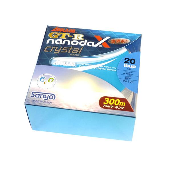 SANYO/サンヨーGT-R Nanodax/ジーティーアールナノダックス◆巻き数：300m◆平行巻き◆ライン色：クリスタル★ナイロン、フロロカーボン、PEに次ぐ ナノテクノロジーから生まれた第4のライン、nanodaX（ナノダックス）。 ...