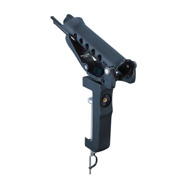 マルチスタンド130イカメタルやバチコンアジングに最適！！スタイル変更可能なマルチなロッドスタンド。（ロッドキーパースタイル・ロッドスタンドスタイル）パイプをクルッと回せばスタイル変更可能。どちらのスタイルもスピニング・ベイト、両方のタック...